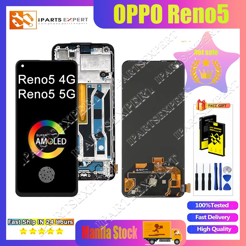 IPARTSEXPERT Original High qualityAMOLED For OPPO Reno5 4G CPH2159 Reno ...