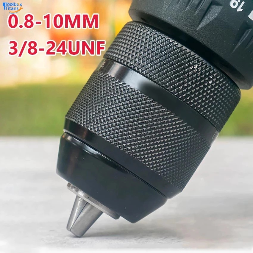 3/8" Thread 0.8-10mm Keyless Metal hand-tightened self-locking Drill ...