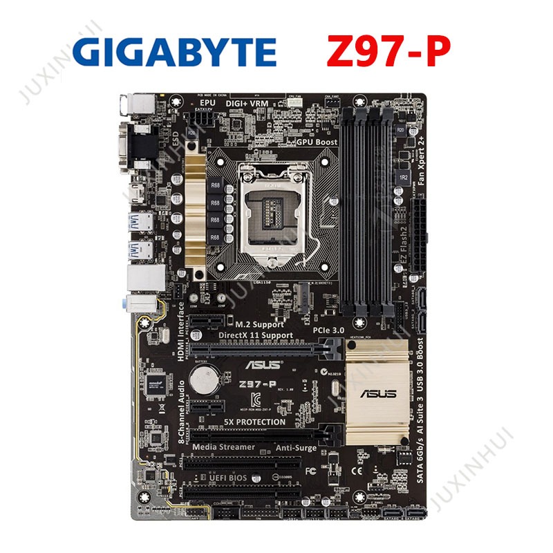 【Used】ASUS Z97-P motherboard LGA 1150 pin suitable for 1231 V3 4590 M2 ...