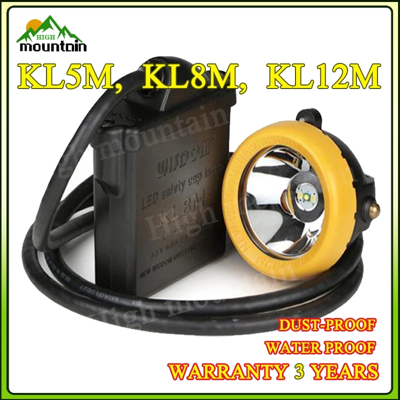 KL5M/KL8M/KL12M LED Miner's Lamp Wisdom Rechargeable Flashlight Light ...