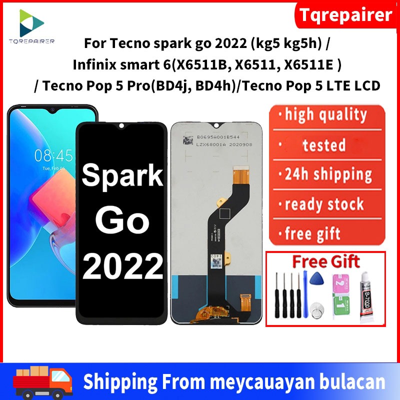[Tqrepairer ] For Tecno spark go 2022 (kg5 kg5h) smart 6(X6511B X6511 ...