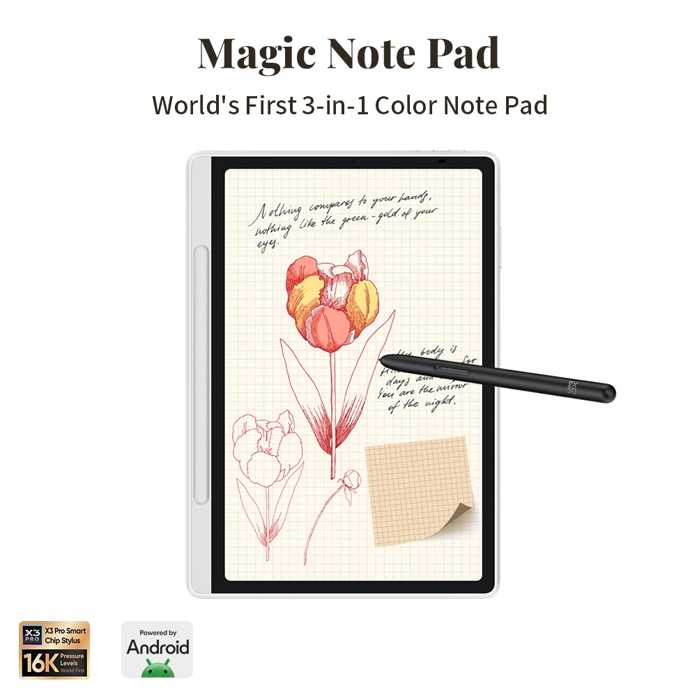 XPPen Magic Note Pad 11 inch World-first 3-in-1 Color Note Pad 128GB E ...