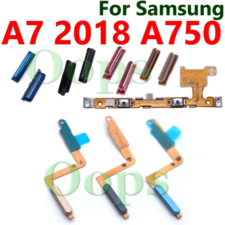 New For Samsung Galaxy A7 2018 A750 Back Home Button Fingerprint ...