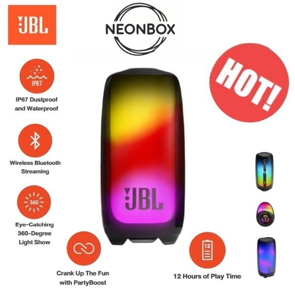 JBL Pulse 5 Portable Bluetooth Speaker – Next-Gen 360° Light Show, Deep ...