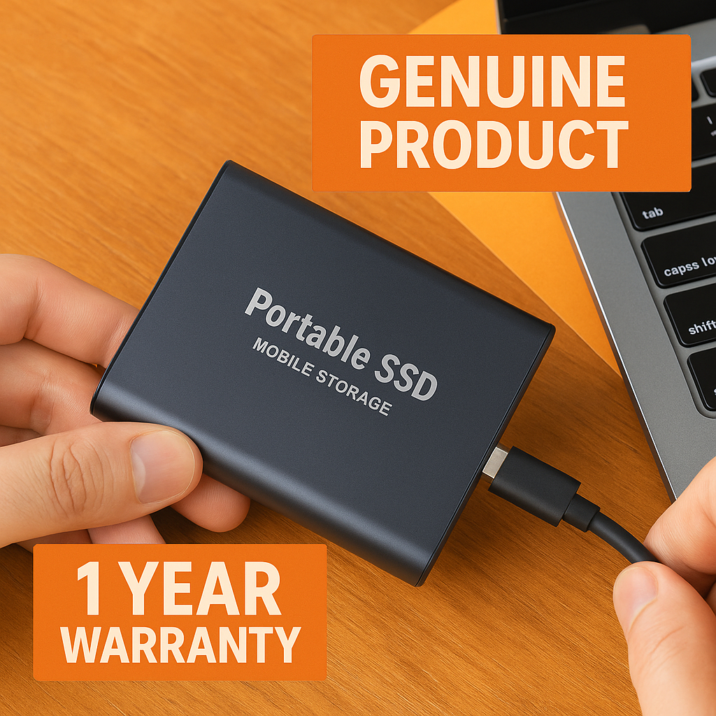 Portable SSD 4TB/2TB/1TBGB Mobile Hard Disk Type C USB3.1 Portable SSD ...