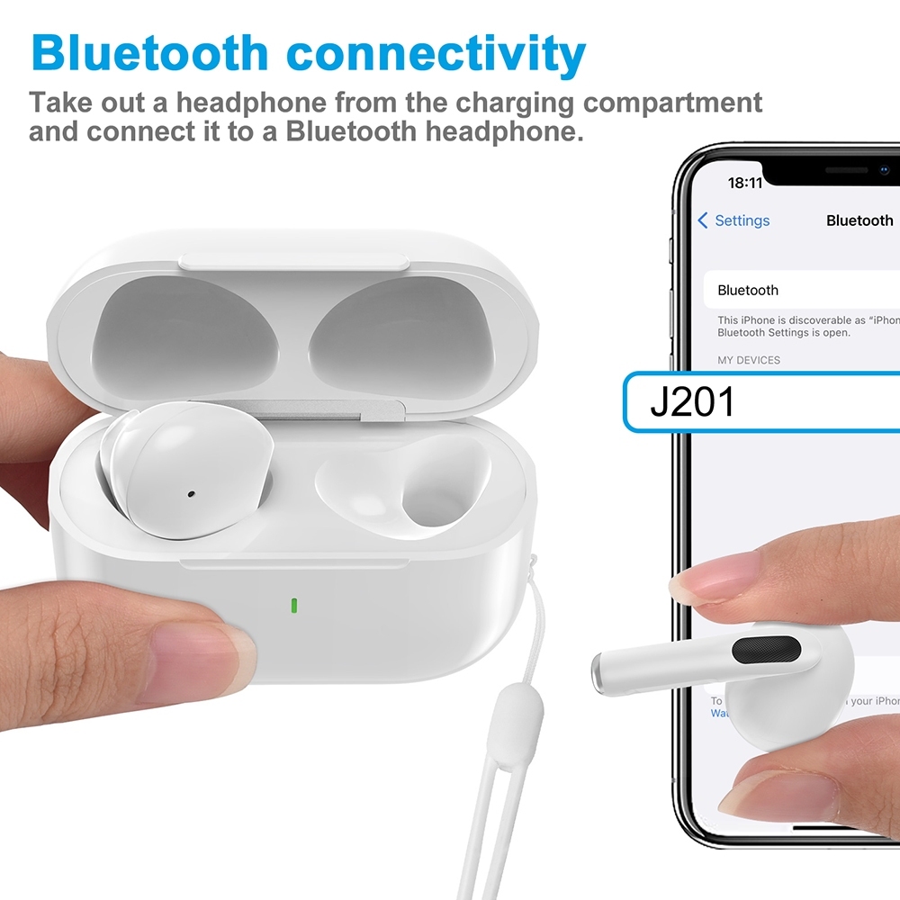 GOOJODOQ Wireless Earphones Bluetooth Earpods for iPhone Android ...