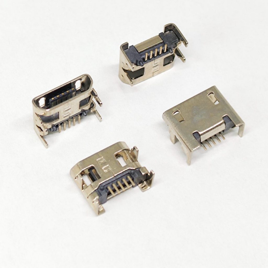 5-50pcs Micro USB connector 5pin seat Jack Micro usb Four legs 5P ...