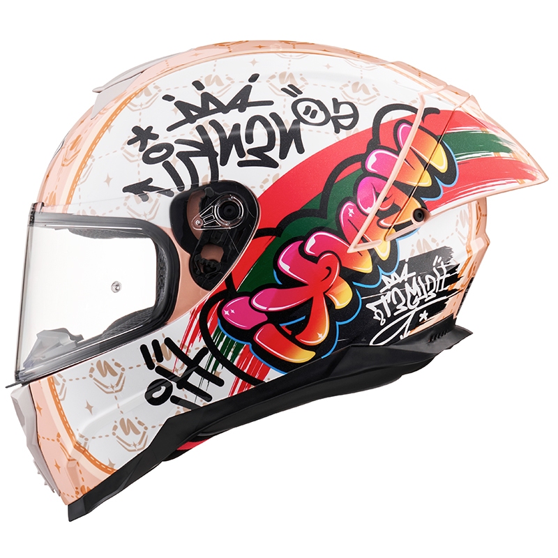 NENKI HELMETS GRAFFITI PINK NK-869 N1 FULLFACE HELMET | Shopee Philippines