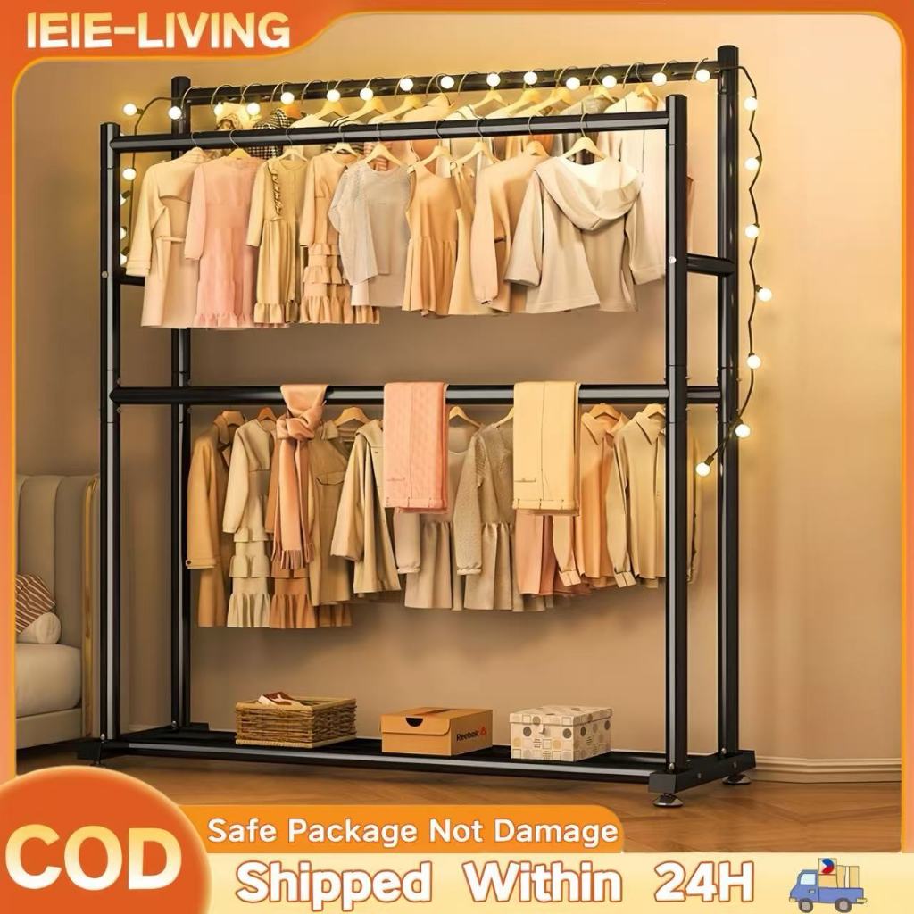 【COD】Clothes Rack Stand Hanger Rack Sampayan Clothing Rack Heavy Duty ...