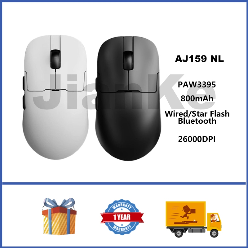 AJAZZ AJ159NL Wireless Mouse PAW3395 26000 DPI Lightweight Three Mode Game Mouse | Shopee ...