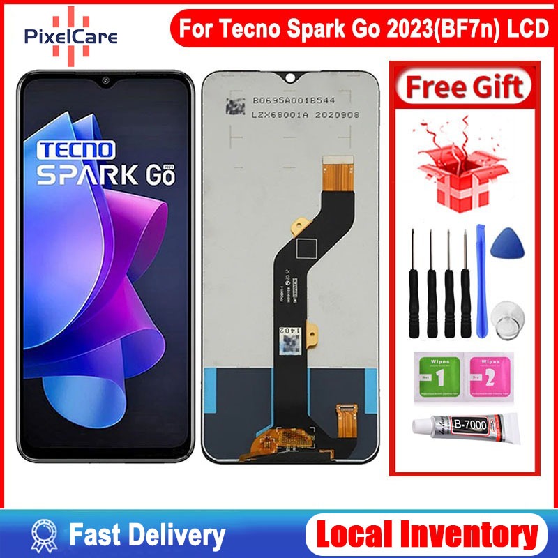 Pixelcare LCD With Frame For Tecno Spark go 2023(BF7n) / Infinix Smart 7(X6515) /Tecno Spark 10 ...
