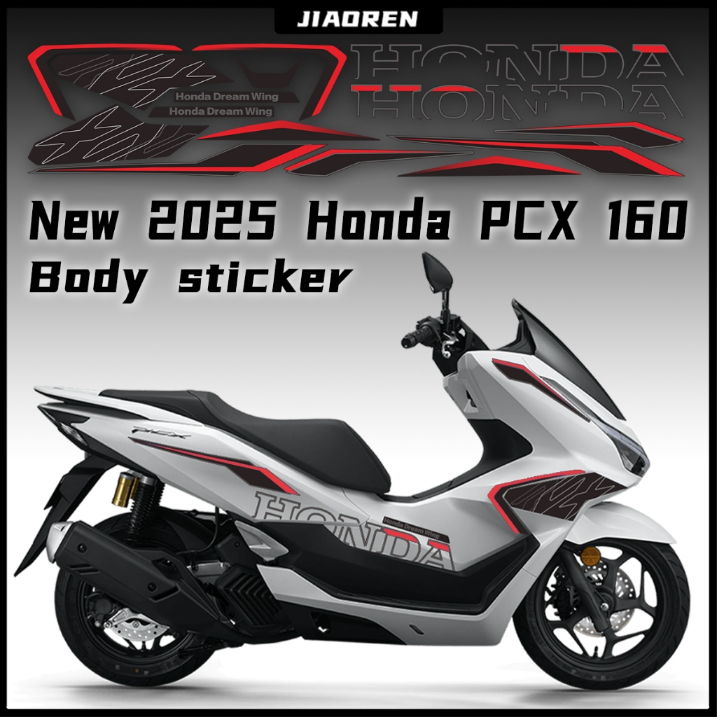 honda pcx 160 2025 visor new sticker for motorcycle body waterproof ...