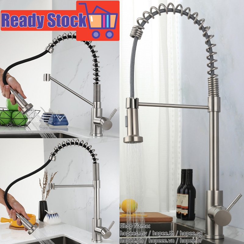 Kitchen spray Pull Out kitchen faucet sink tap Spring Pull Down Mixer ...