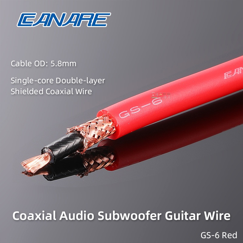 CANARE GS-6 HIFI oxygen free copper core coaxial audio signal cable ...