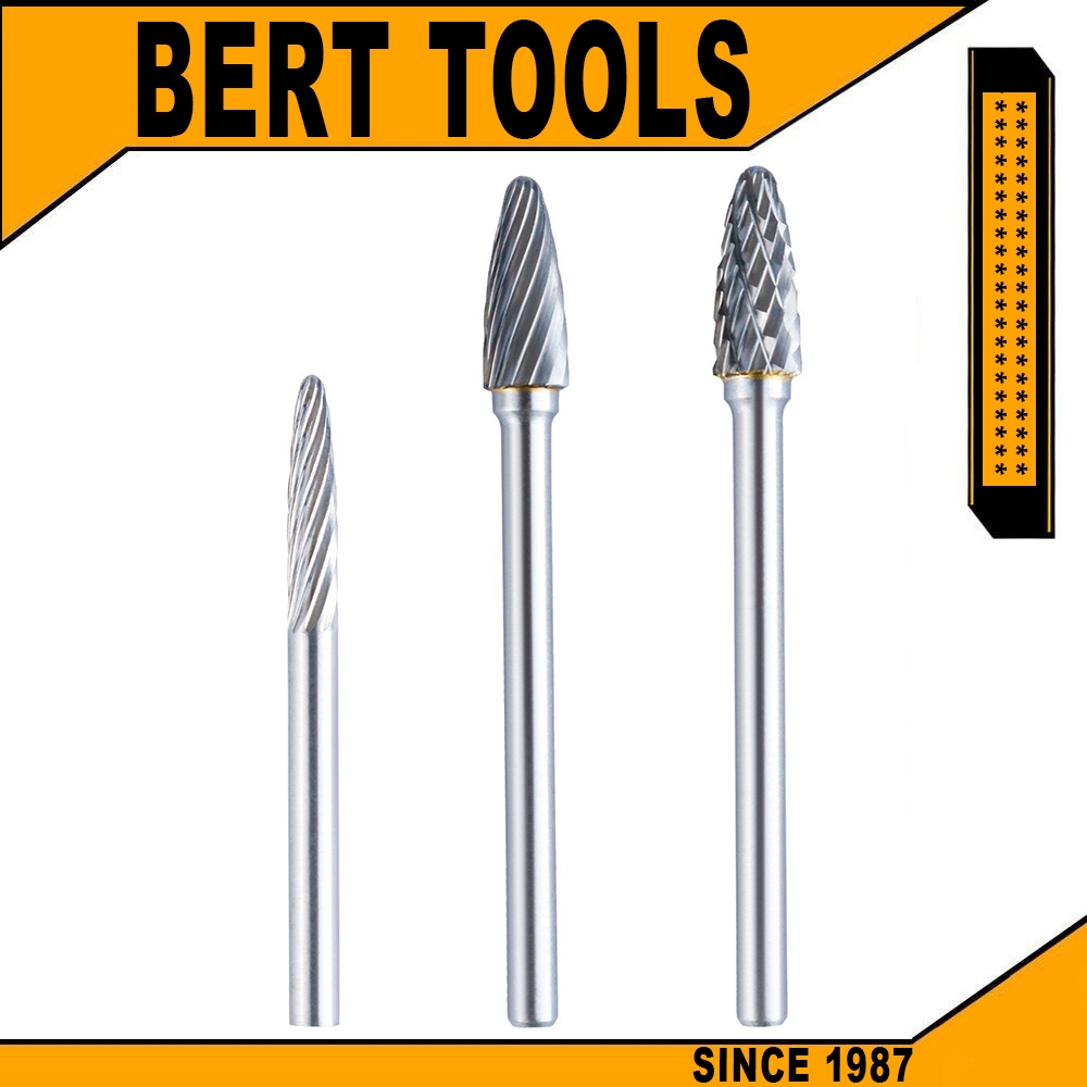 BERT🇵🇭｜Tungsten Carbide Steel Double Cut Rotary Burrs for Rotary Tool ...