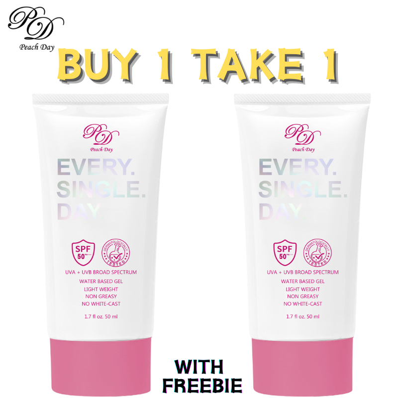 【Buy 1 Take 1】Peach Day Sunscreen Sunblock Cream Skincare Ruzz Face ...