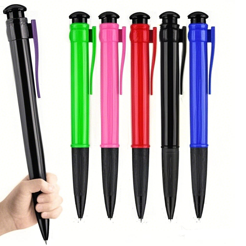 Big Giant Pen Creative Retractable Jumbo Ballpoint Pen as Stationery ...