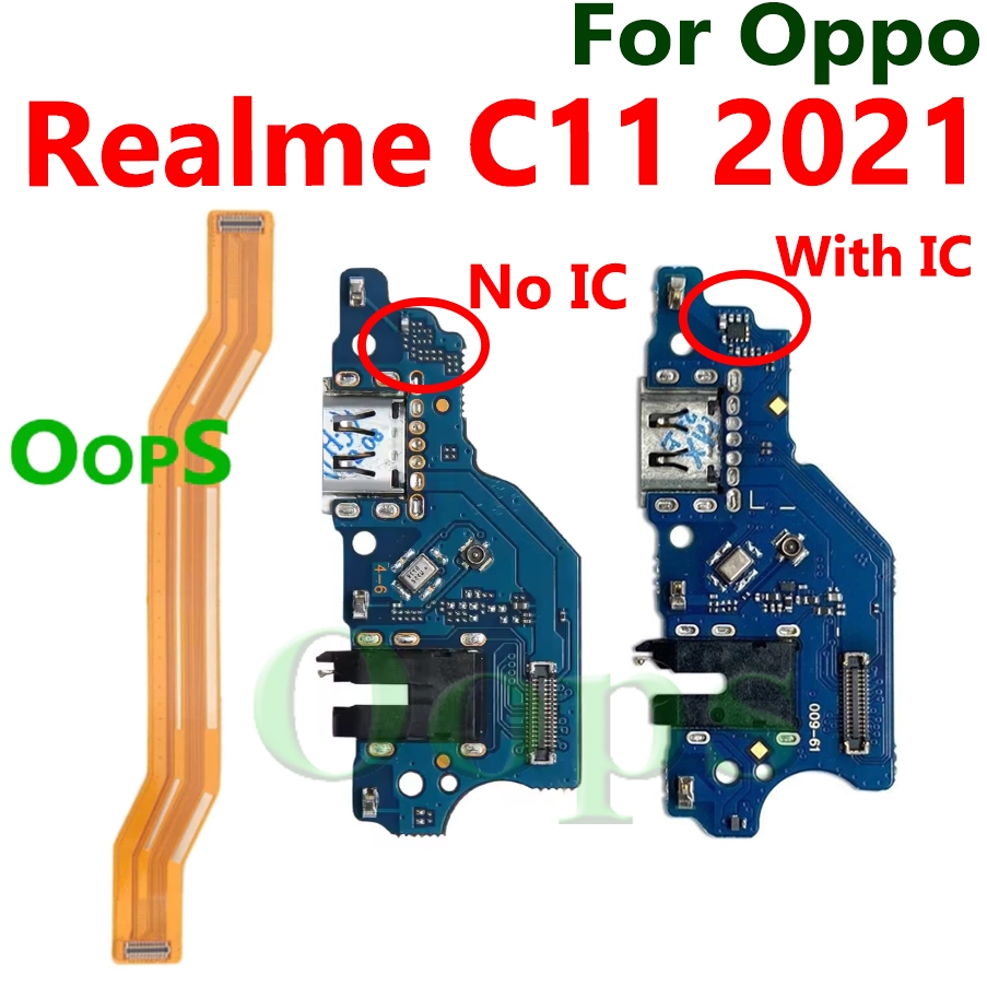 Charging Charger USB Port Flex for REALME C11 2021 Phone LCD Main Board Motherboard Connector ...