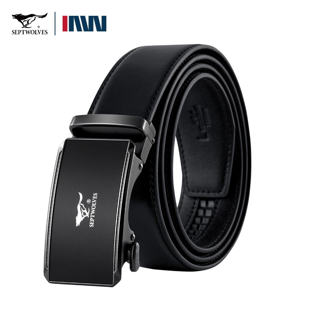 [SEPTWOLVES] Belt 2025 New Style Men's High-End Cowhide Belt Belt All ...