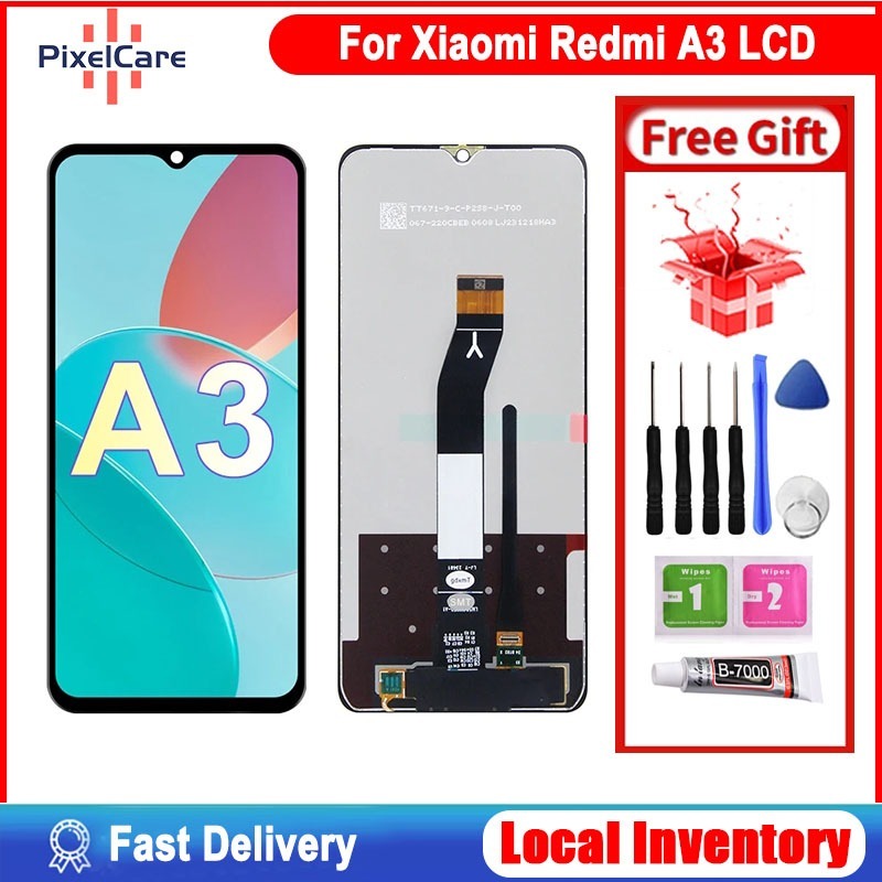 Pixelcare LCD With Frame For Xiaomi Redmi A3/Xiaomi Poco C61/Redmi 7A ...