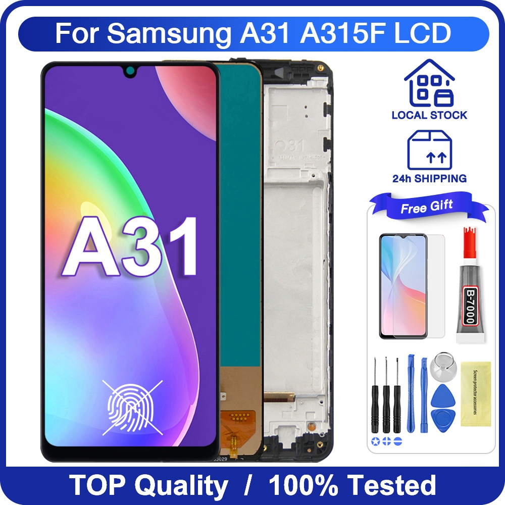 LCD With Frame For Samsung A31 A315F LCD Display Touch Screen Digitizer ...
