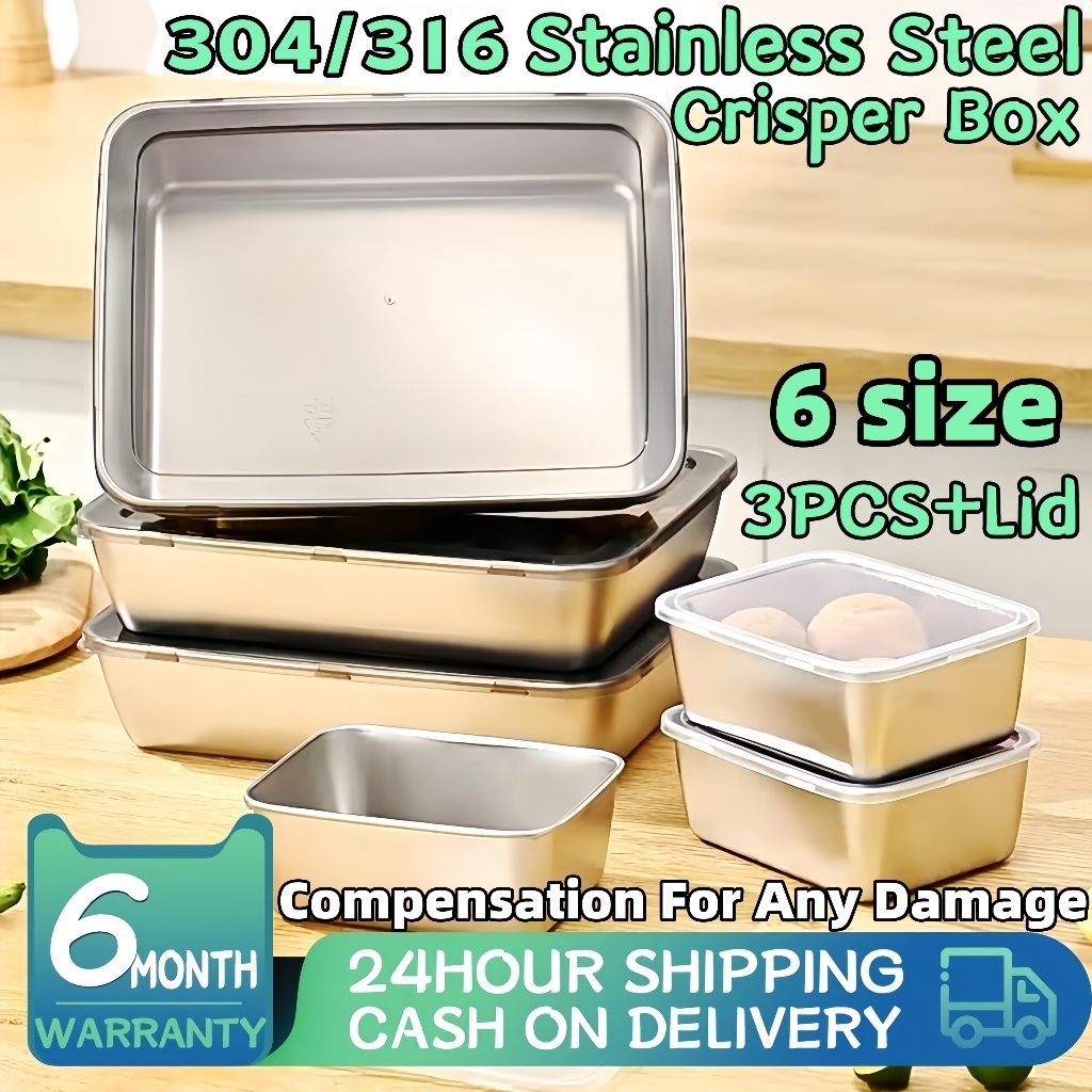 SUS316 Stainless steel Fresh Keeping box for adult food storage ...