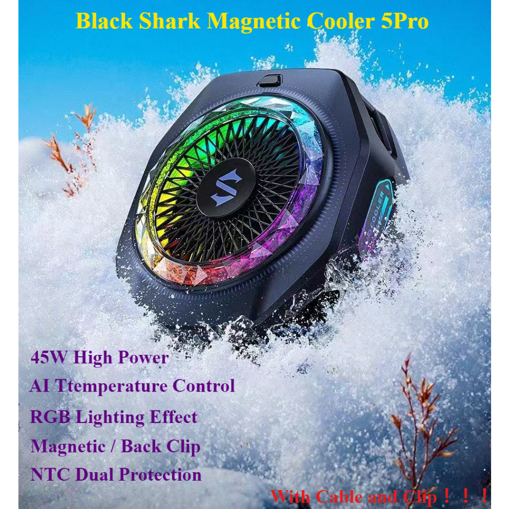 Black Shark FunCooler 5 2 3 4 Pro Magnetic Cooler 5 Pro Cooler Radiator ...