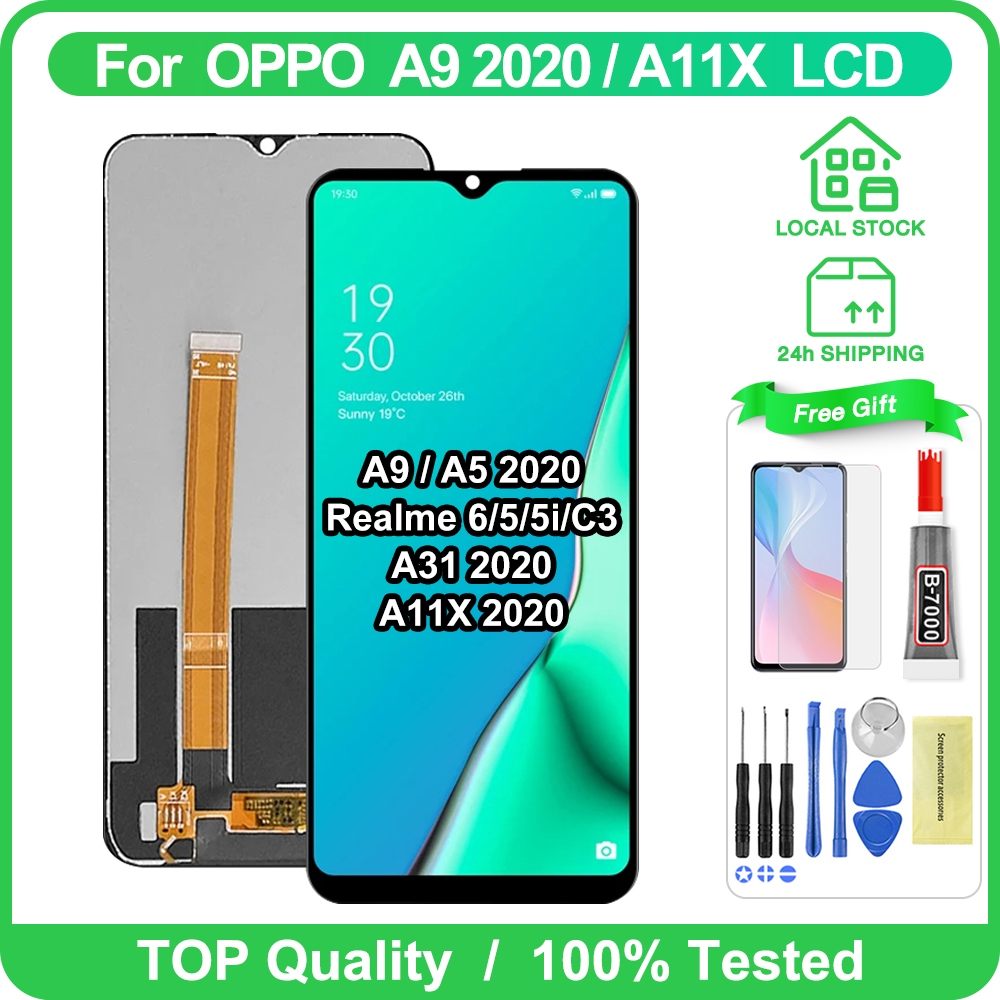 OLED LCD For OPPO Realme C3 Realme 5 Realme 5i Realme 6i A5 2020 A9 ...