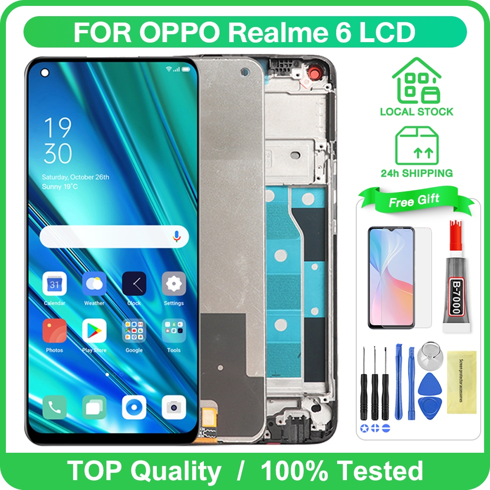 LCD With Frame For OPPO Realme 6 /Relame 7 4G/Realme 6S LCD Display ...