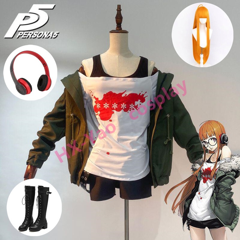 [Ready Stock] Persona 5 cosplay Anime Costume P5 Futaba Sakura cosplay ...