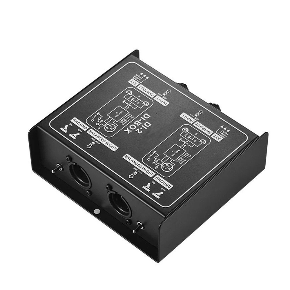 Audio DI Box Passive Audio Direct Injection Box Low Noise Guitar Bass ...