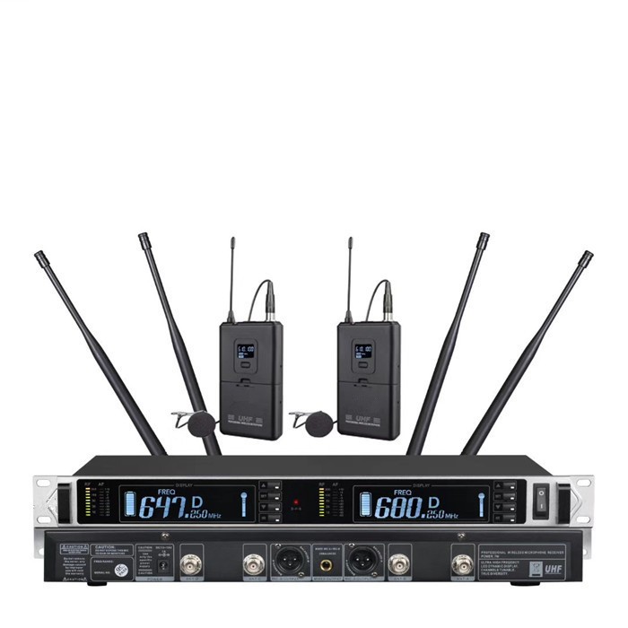 UR-3500-L TURE DIVERSITY 640-690MHz uhf dual-channel wireless lavalier ...