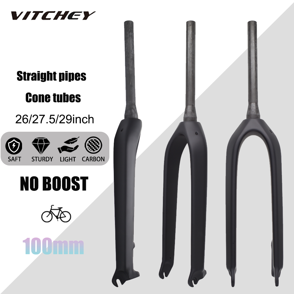 Vitchey Full carbon UD 100mm quick release fork Mountain bike disc ...