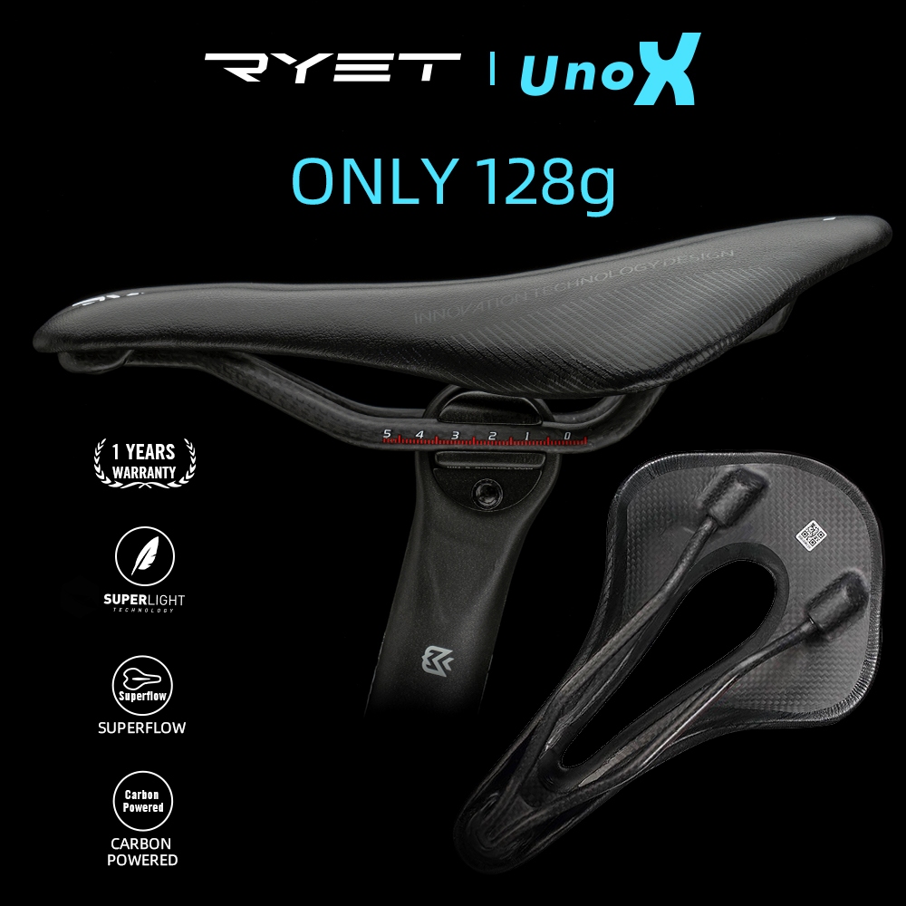 RYET Carbon Bike Saddle Ultralight Leather Road Bike MTB Racing Pu Soft Seat Cushion Bicycle ...