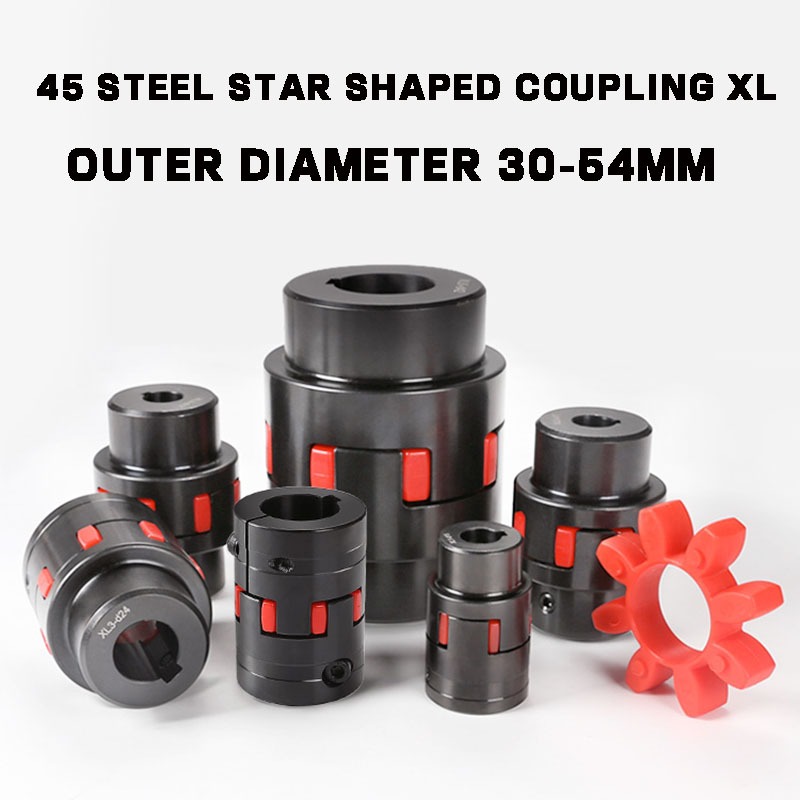 45 Steel Star Type Coupling XL Outer Diameter 30-54MM Plum Blossom ...