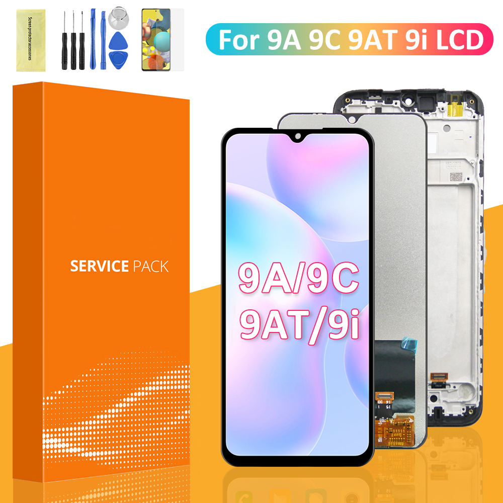 For Xiaomi Redmi 9A 9C 9AT 9i LCD with 10 Touch Points M2006C3LG M2006C3MG Redmi 9A 9C LCD ...