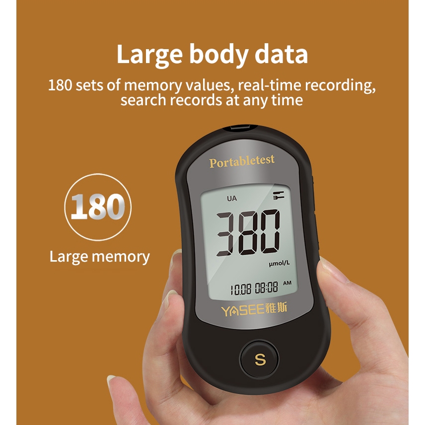 Yasee 2 in1 Multifunction Uric acid Blood Glucose Meter And Test Strip ...