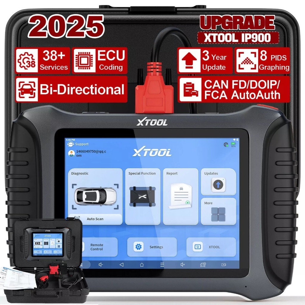 XTOOL IP900 Auto Scanner Diagnostic Tool OBD2 Scanner Full System ECU ...