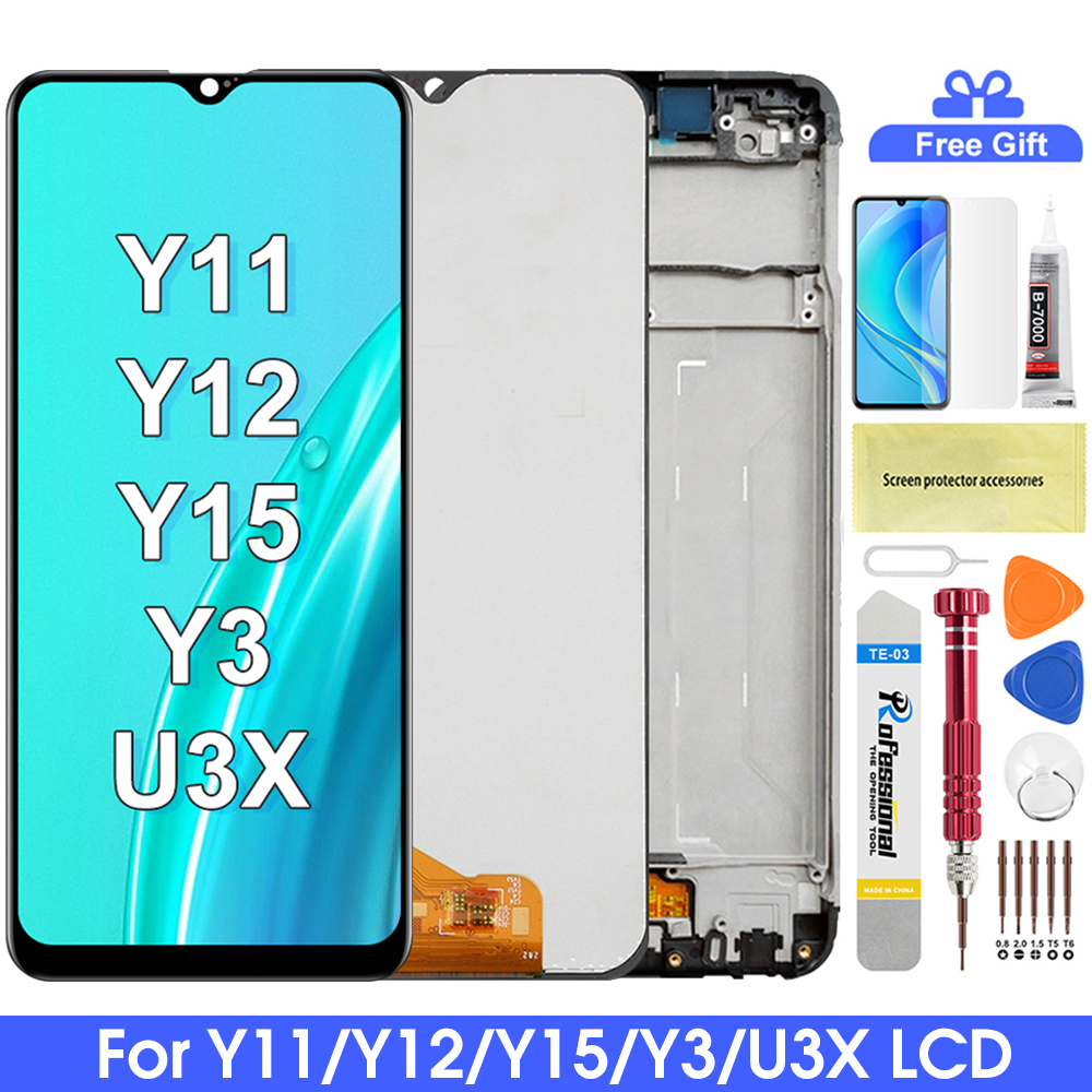 For VIVO Y11 Y12 Y17 Y15 Y11 2019 Y3 Y3S LCD Dispaly Touch Screen Digitizer Assembly Replacement ...