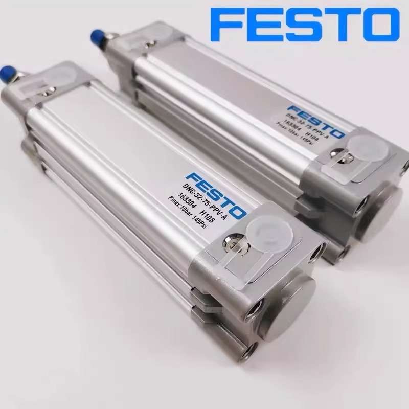 FESTO DNC Series Pneumatic Cylinder – Bore 63mm, Compact Design with ...