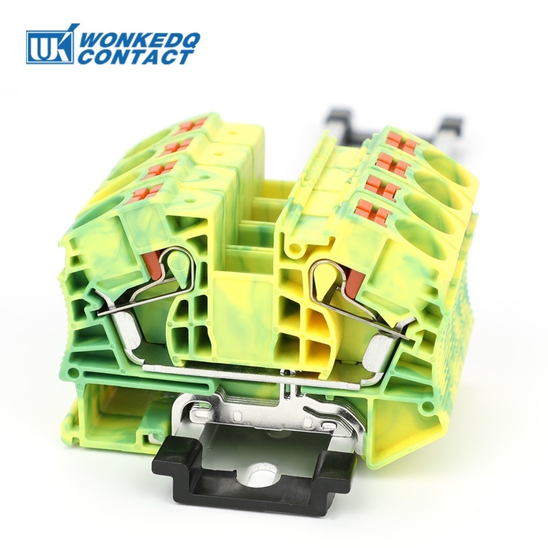 PT16-PE Push-in Ground Terminal Block Yellow/Green 16mm Earthing ...