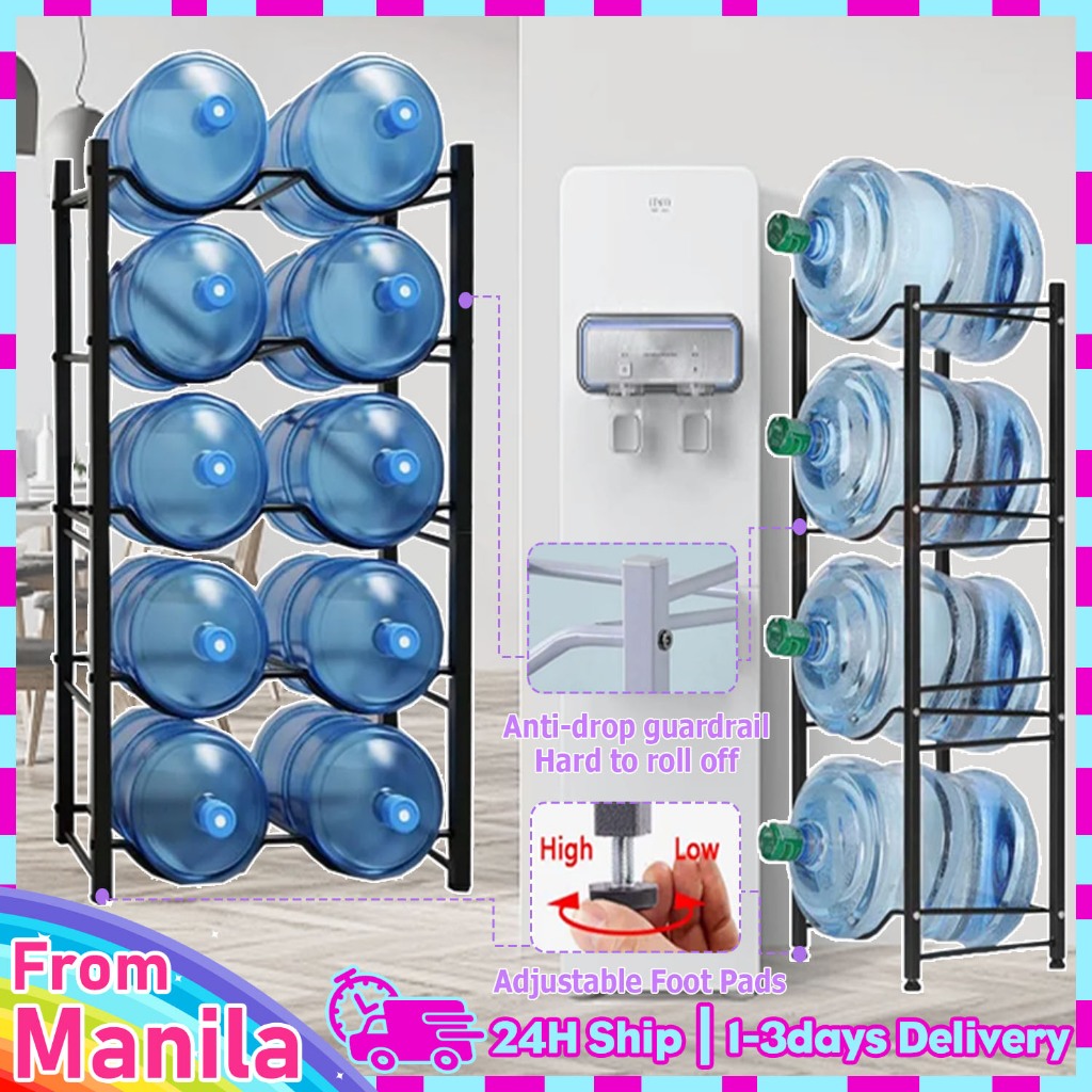 6/8/10 Bottles Water Gallon Rack Stand Thicken Water Jug Rack Stand ...
