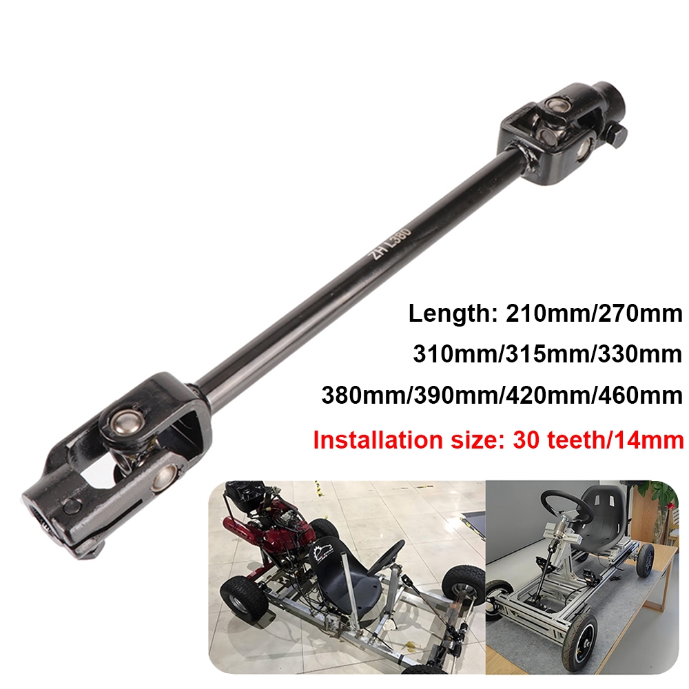 30T Steering Knuckle U joints Shaft For DIY China 168F Go Kart 110cc ...