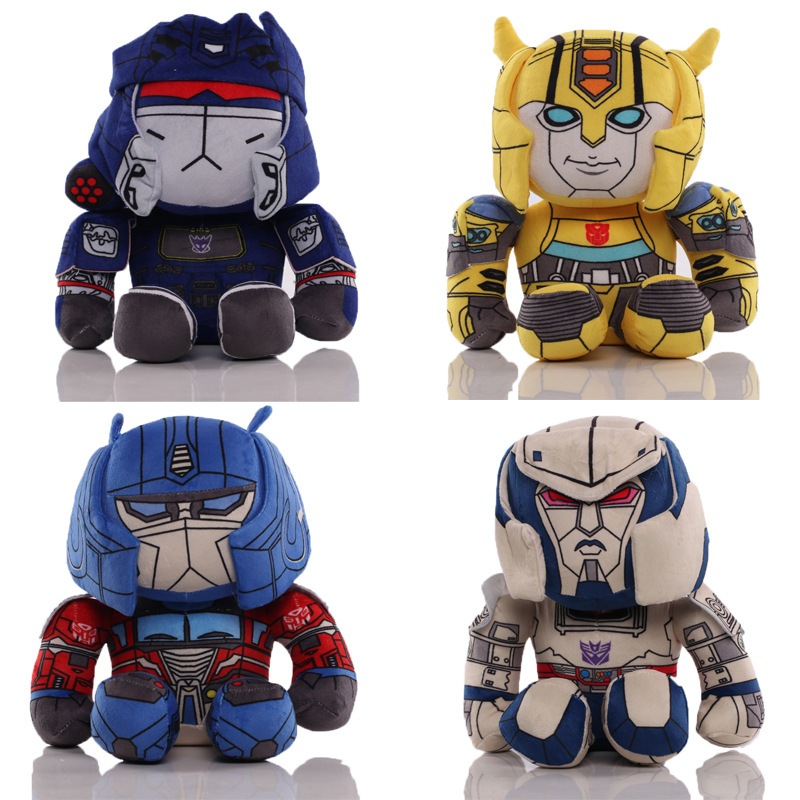 1Pcs 20-28cm Anime Transformers Plush Toys Megatron Soundwave Optimus ...
