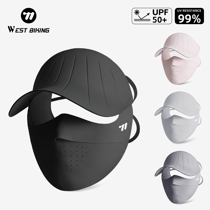 WEST BIKING Sunscreen Mask Bike Full Face Mask Anti-Ultraviolet ...