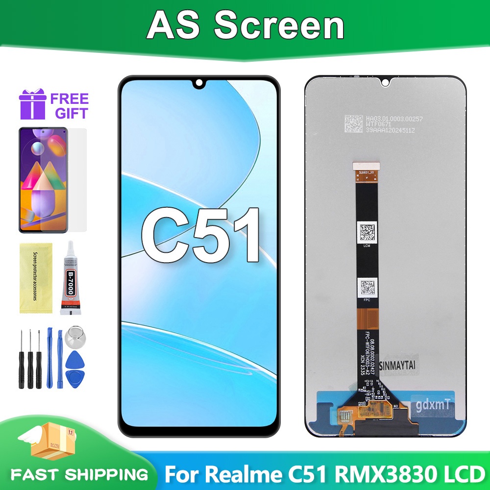 IPS LCD For Oppo Realme C51 C53 N53 C36 C60 / Realme Note 50 LCD Display Touch Screen Digitizer ...