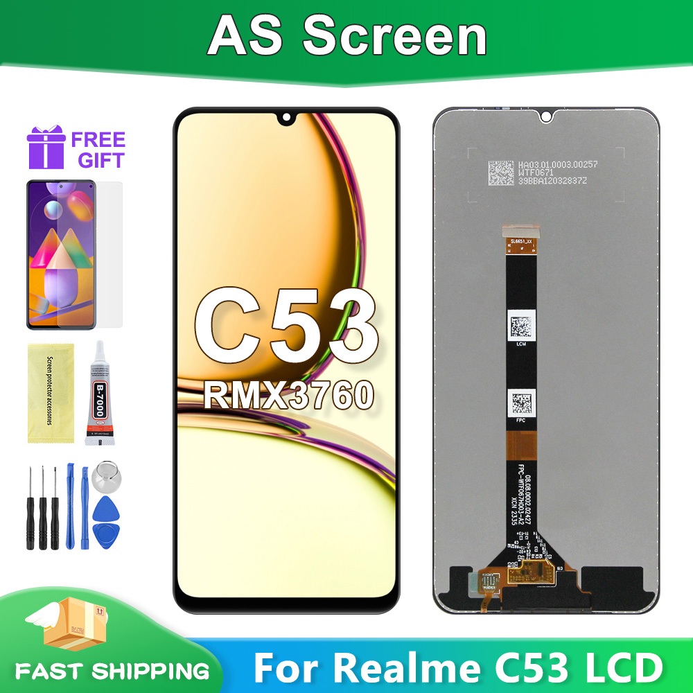 IPS LCD For Oppo Realme C53 RMX3760 LCD Display Touch Screen with Frame ...
