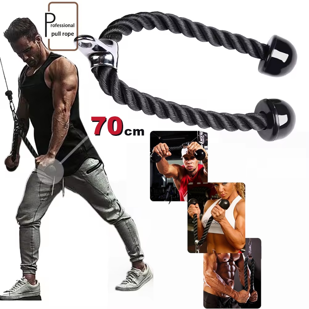 Gym Pulley Cable Steel Wire Rope Arm Strength Pull Down Triceps Lifting ...
