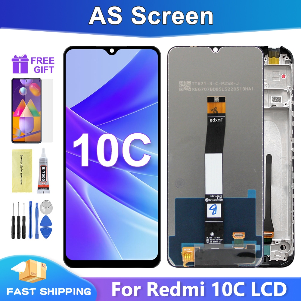6.71" IPS LCD For Xiaomi Redmi 10C / Poco C40 LCD Display Touch Screen ...