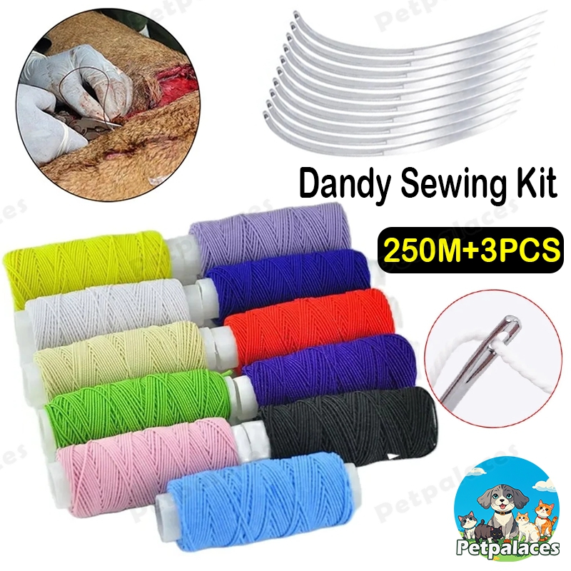 Dandy Rugged Sewing Set Thread Veterinary Suture Curve pantahi sa sugat ...